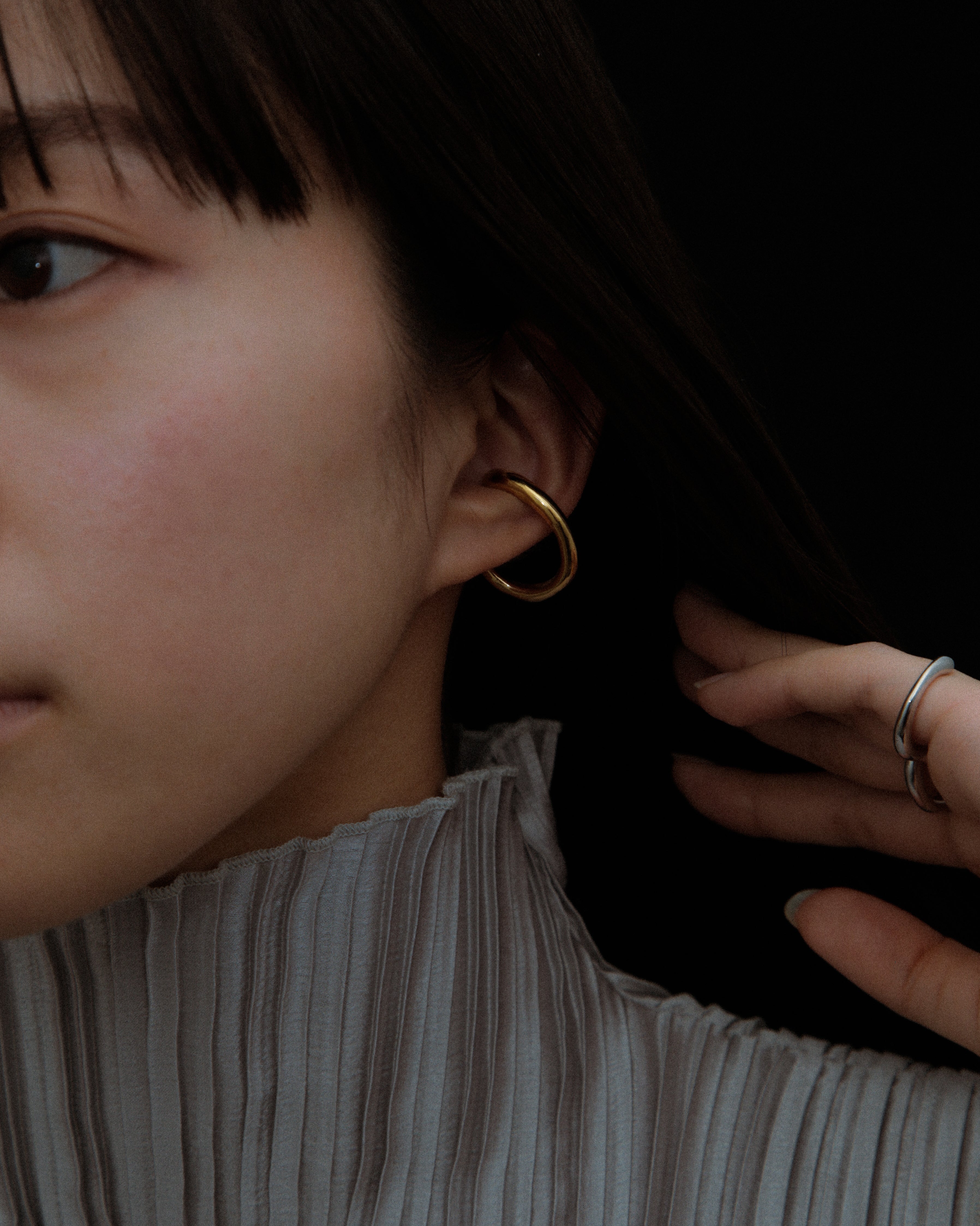 【simoe】Puku Cuff 02 | イヤーカフ/リング シルバー/ゴールド